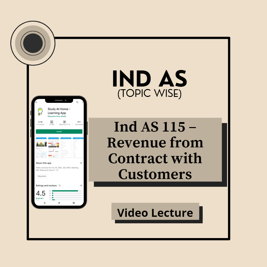 Ind AS 115 - Revenue from Contract with Customers | www.StudyAtHome.org