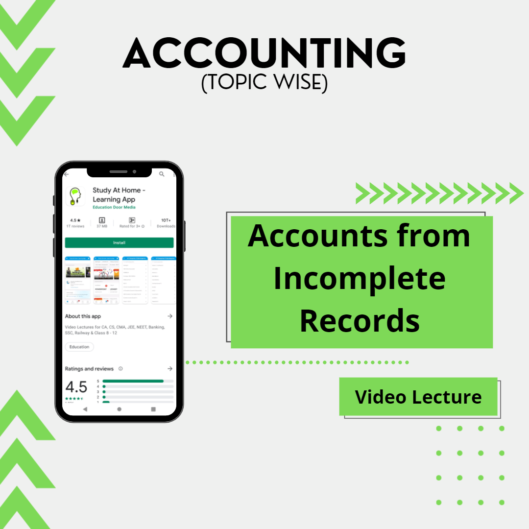 Accounts from Incomplete Records | www.StudyAtHome.org