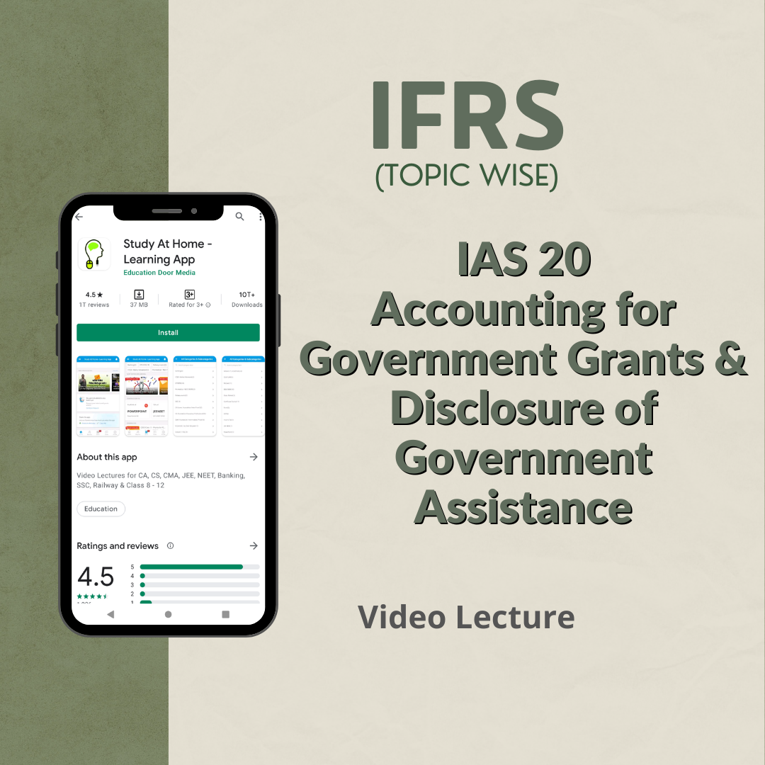 IAS 20 - Accounting for Government Grants and Disclosure of Government ...