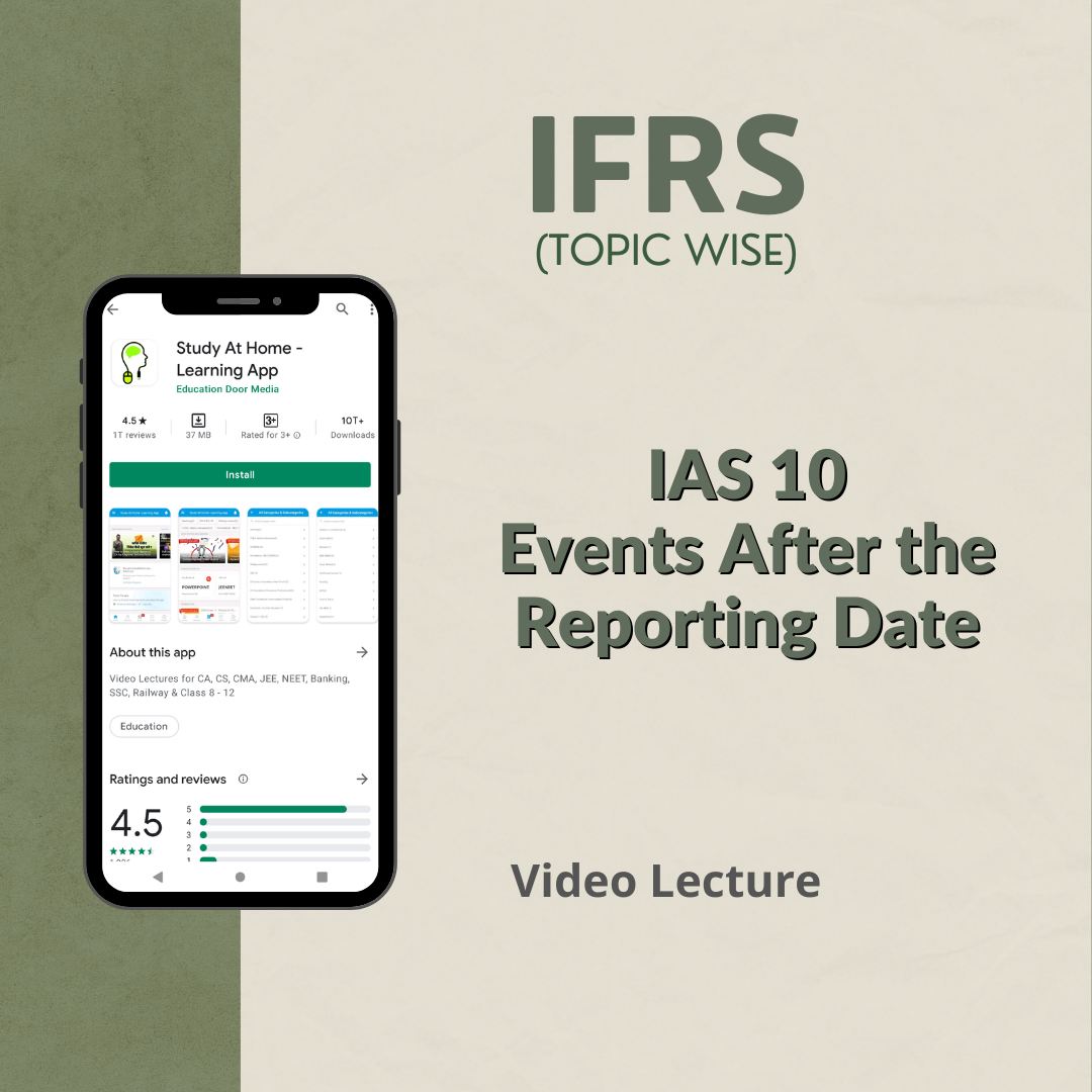 IAS 10 - Events After the Reporting Date | www.StudyAtHome.org