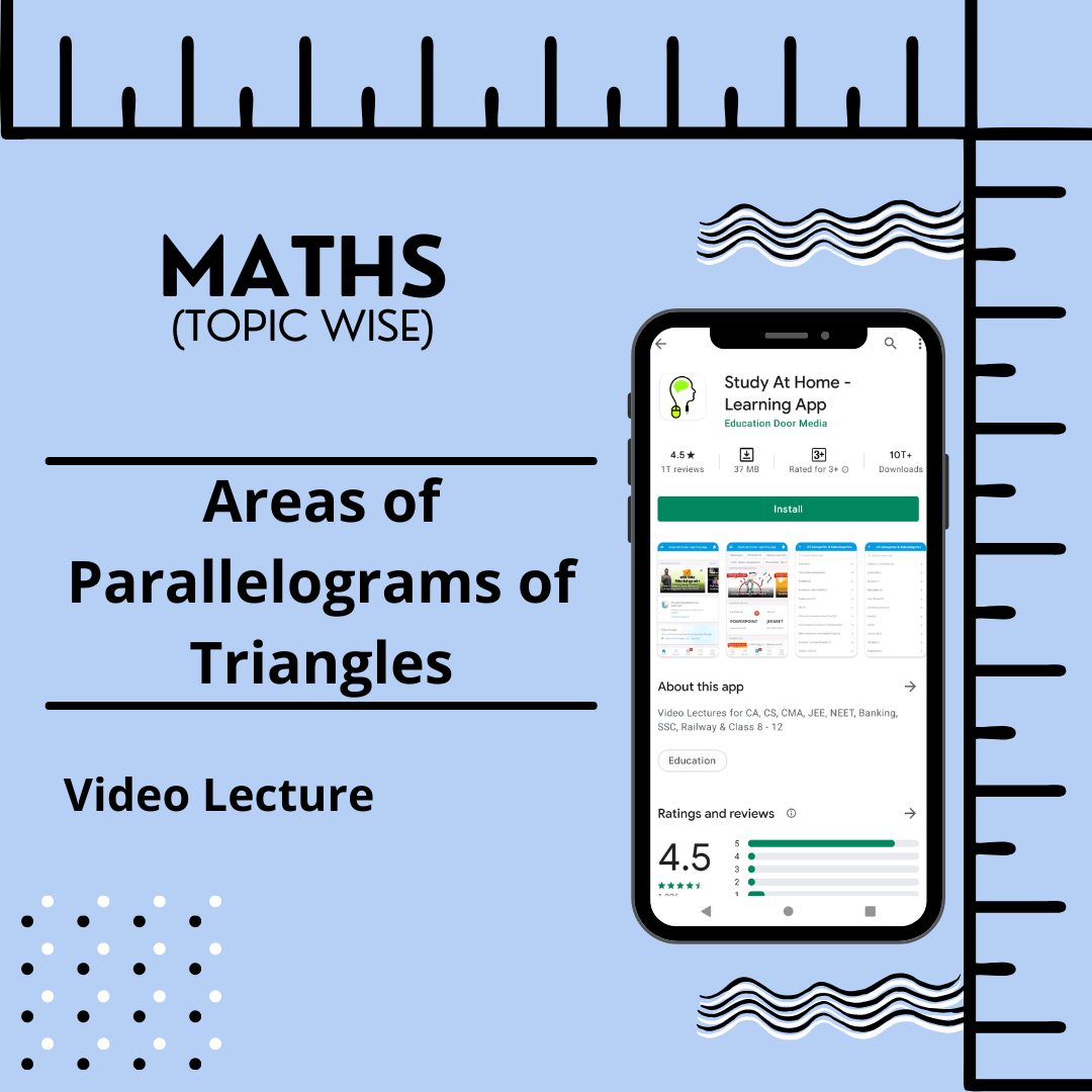 Areas of Parallelograms of Triangles | www.StudyAtHome.org