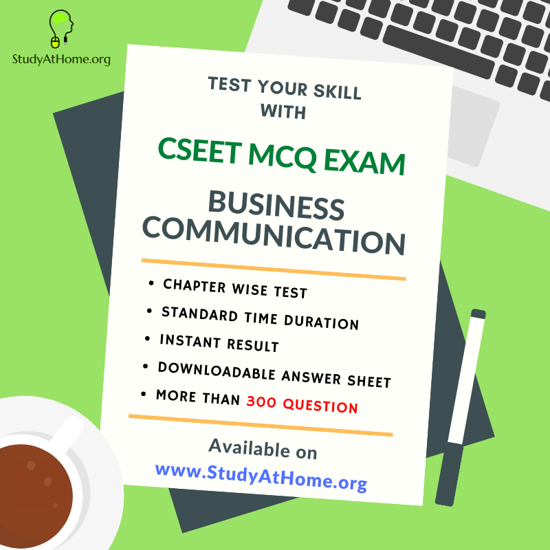 CSEET Business Communication MCQs Exam (Paper 1)