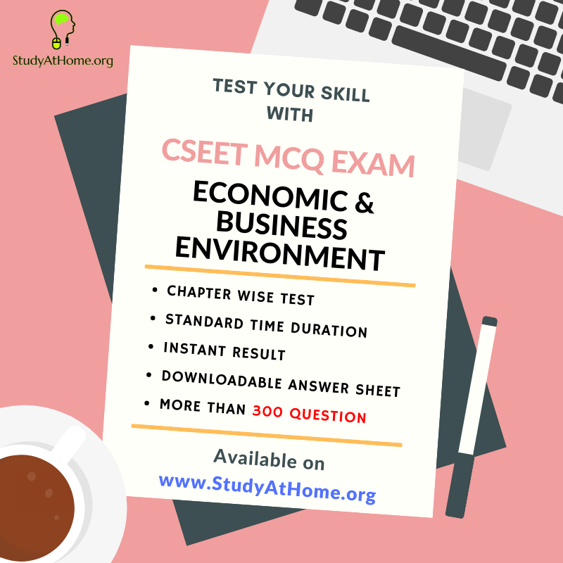 CSEET Economic and Business Environment MCQs Exam