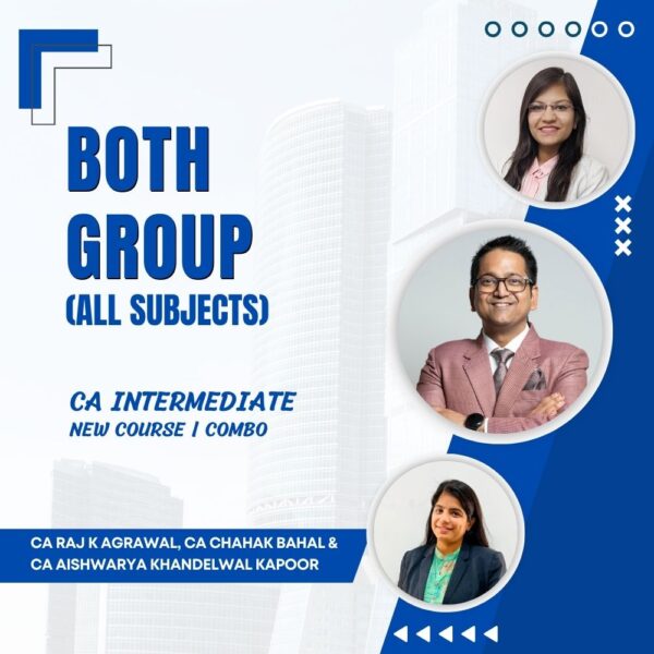 CA Inter Classes - Both Group All Subjects Combo (New Syllabus)